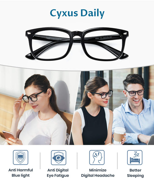 Cyxus Blue Light Glasses for Anti Glare and Eyes Strain Eyewear Frame ...